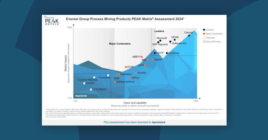 2024 Process Mining Products PEAK Matrix® by Everest Group | Apromore